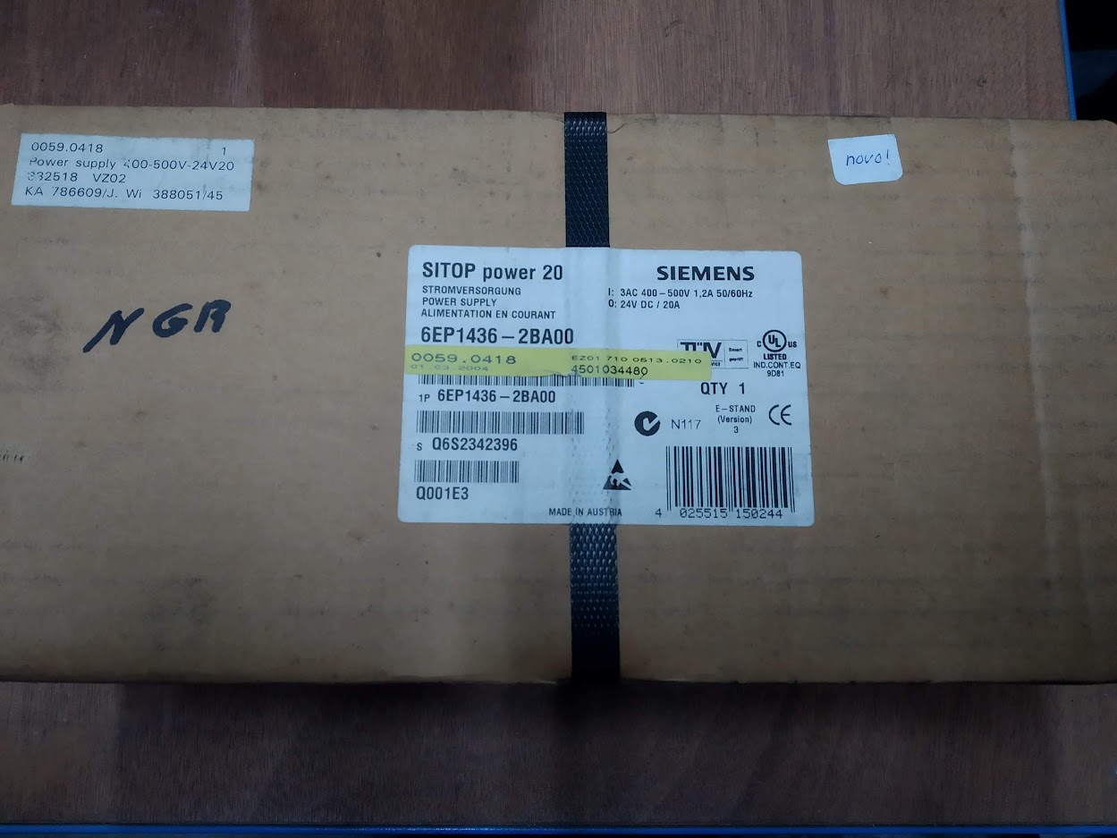0059.0418 - SITOP 20 400-500V-24V20A new • Manugraf, LDA.